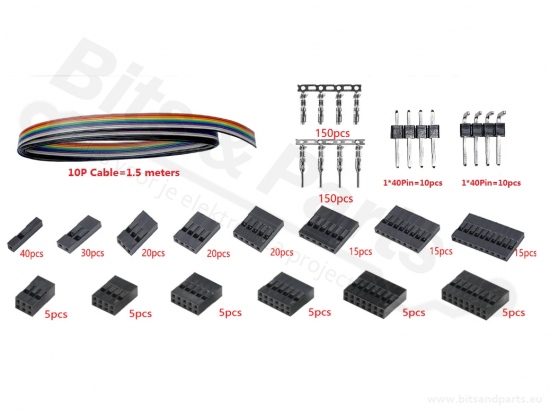 Dupont connector kit 520-delig - Bits & Parts Elektronica