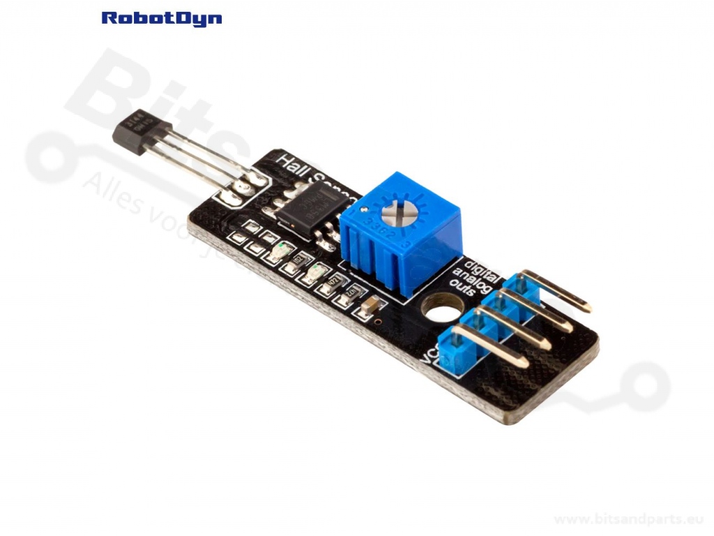 Hallsensor magnetisch veldsensor / magnetometer op breakout board ...