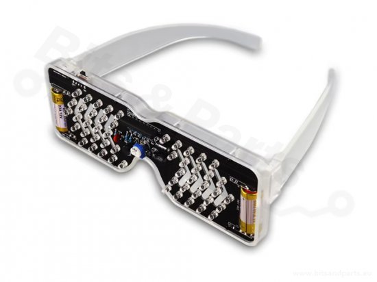 DIY LED Disco Glasses Kit Green - Bits & Parts Elektronica