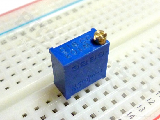 Weerstand regelbaar / trimmer potentiometer type 3296W 10K Ohm - Bits ...