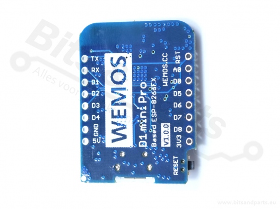 WeMos D1 mini pro - ESP8266 WiFi development board - Bits & Parts ...
