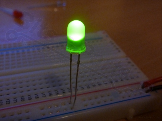 LED 5mm Groen 5V - Bits & Parts Elektronica